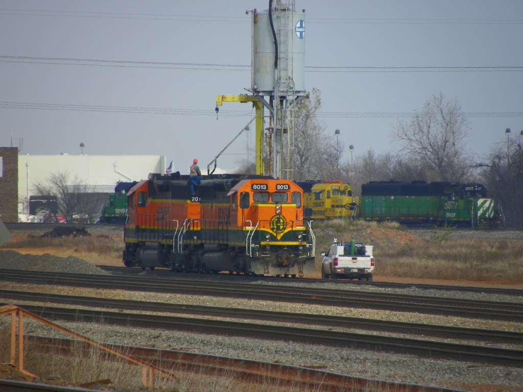 BNSF 8013, 2019,2847, 2128 and 3007